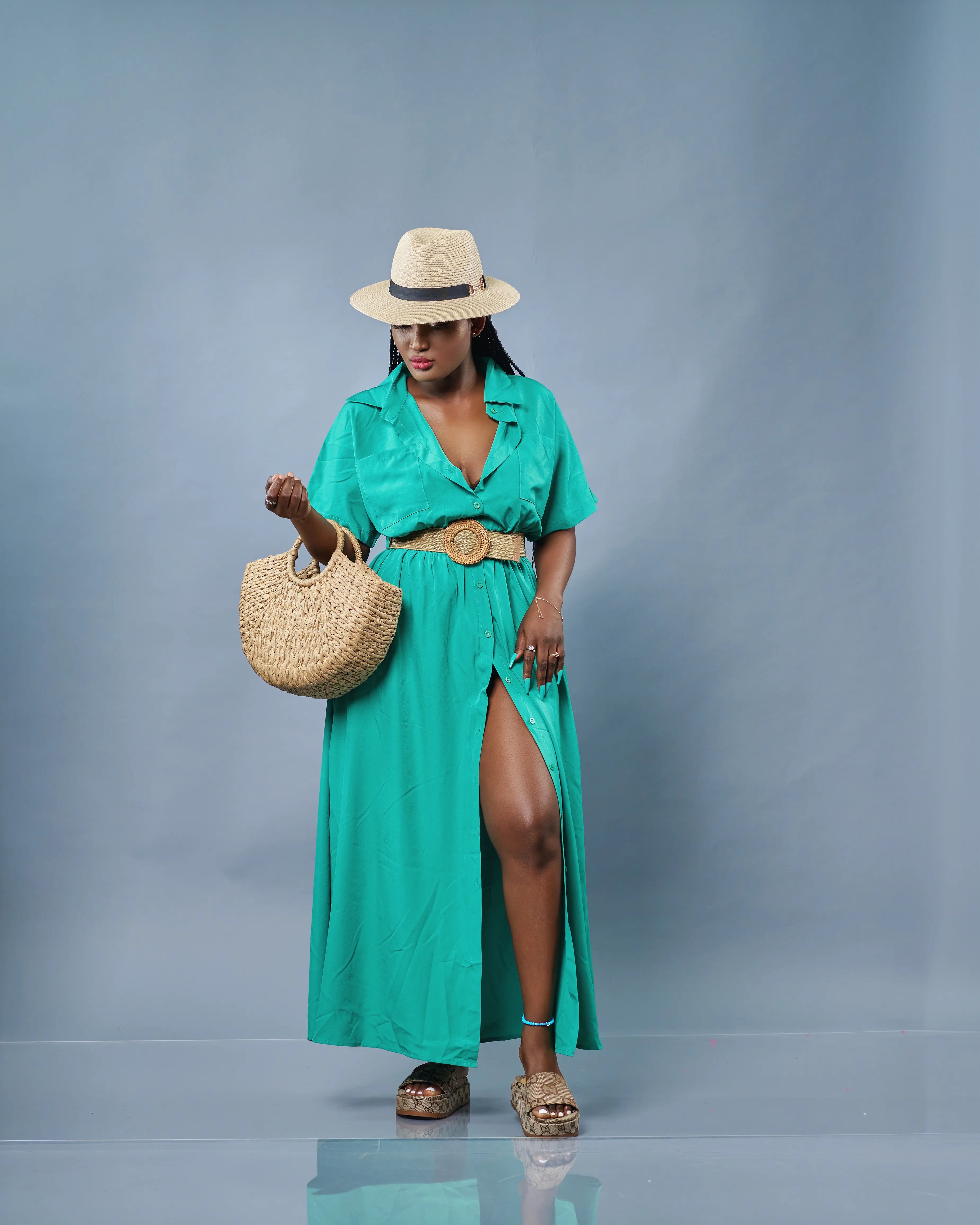 Aqua Blue Top – Bel-Chic